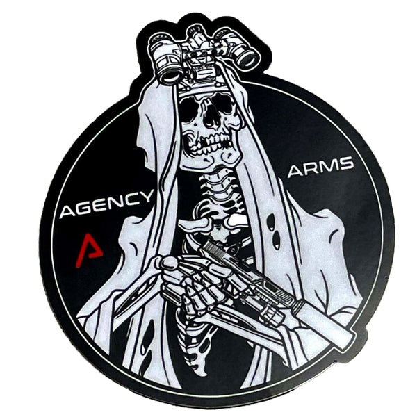 Agency Arms Standard Edition Reaper Sticker – Black Box Customs