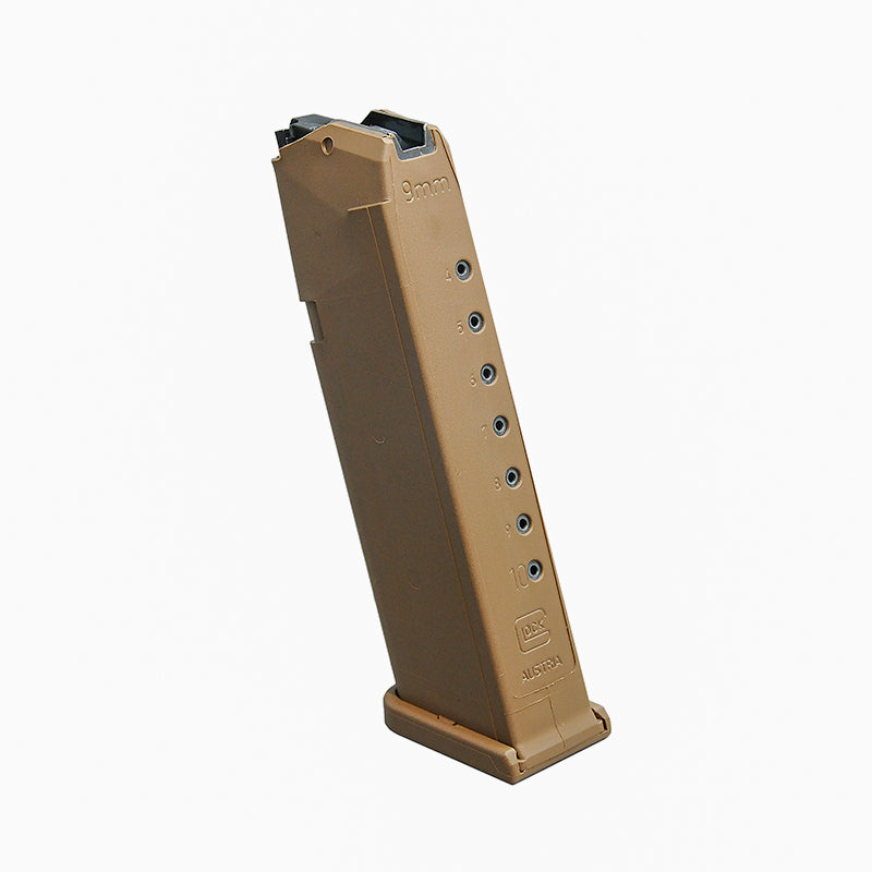 Factory Glock Magazine G19X 9mm 10 Round Tan – Black Box Customs