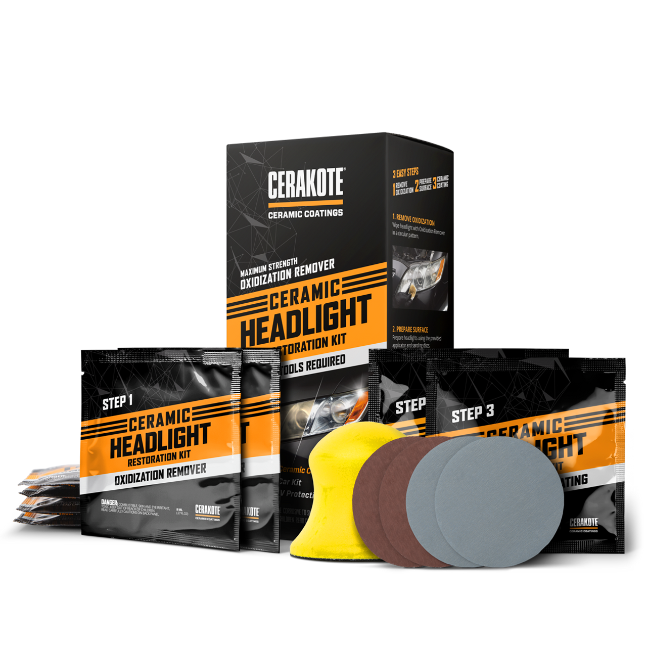 CERAKOTE® Ceramic Headlight Restoration Kit – Black Box Customs